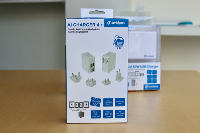 多孔 USB 充電 anidees 全新 QC 2.0 快充充電器 - C Jay Tech
