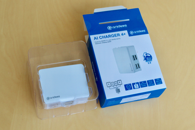 多孔 USB 充電 anidees 全新 QC 2.0 快充充電器 - C Jay Tech