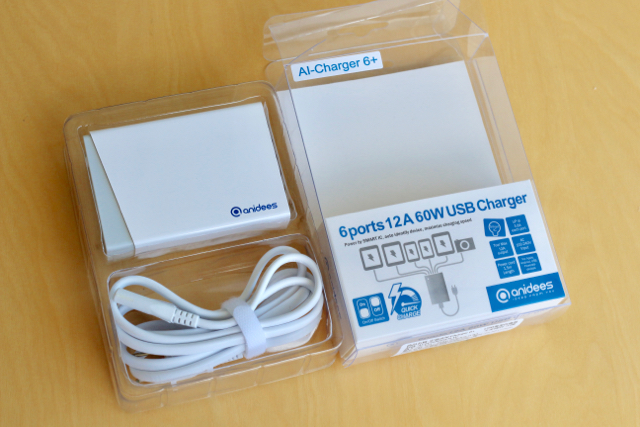 多孔 USB 充電 anidees 全新 QC 2.0 快充充電器 - C Jay Tech
